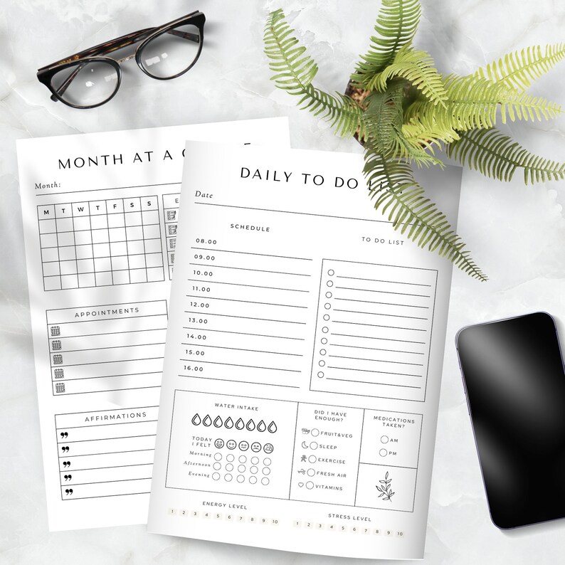 Student Planner Printable Digital, Editable Canva Academic Planner ...