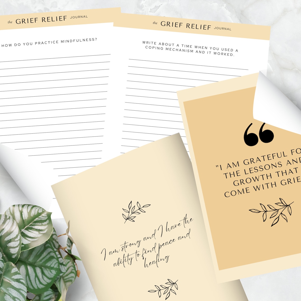 Guided Grief Journal Grief Journal Prompts Mom Mother - Etsy