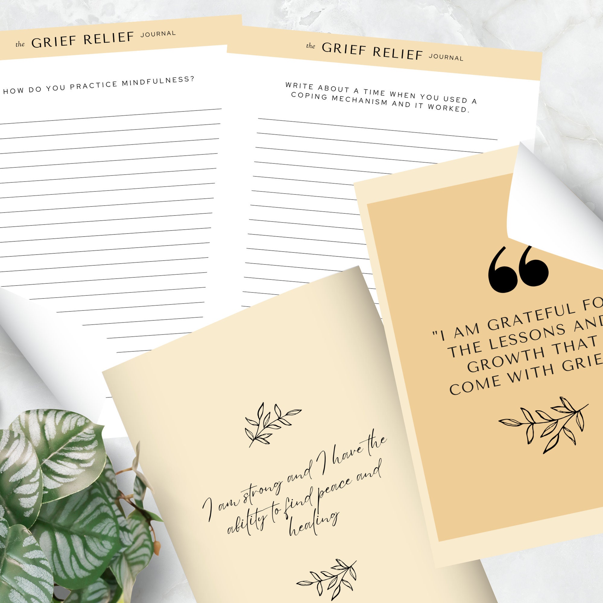 Guided Grief Journal Grief Journal Prompts Mom Mother - Etsy