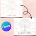 Family Tree Template, Digital Family Notes Printable, Direct Line ...