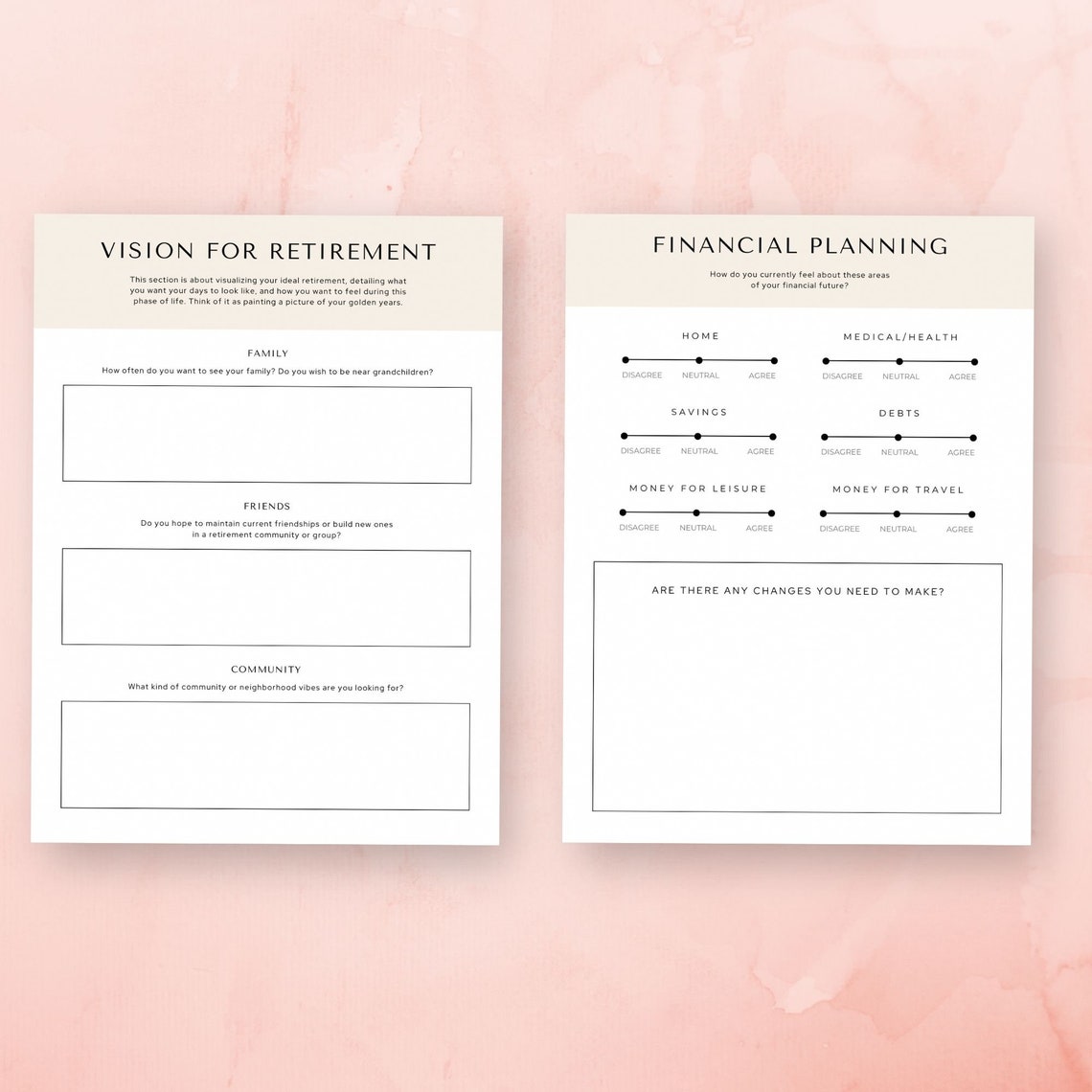Retirement Planning Template, Financial Planner, Financial Planning ...
