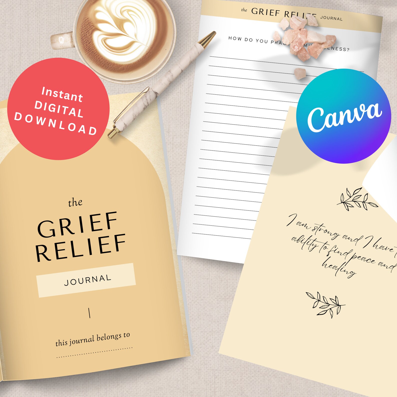 Guided Grief Journal Grief Journal Prompts Mom Mother - Etsy