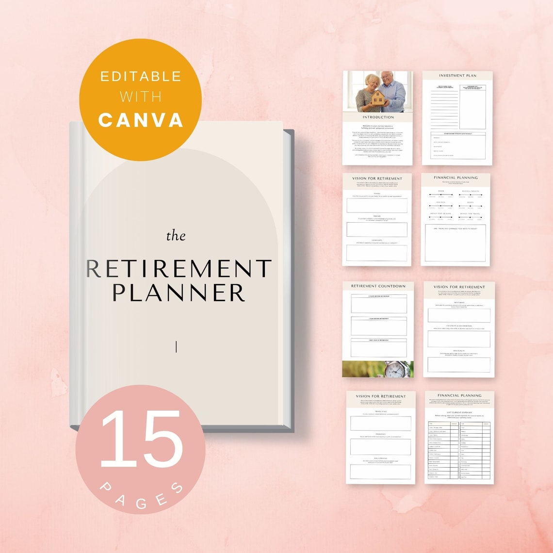 Retirement Planning Template, Financial Planner, Financial Planning ...