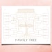 Family Tree Template, Digital Family Notes Printable, Direct Line ...