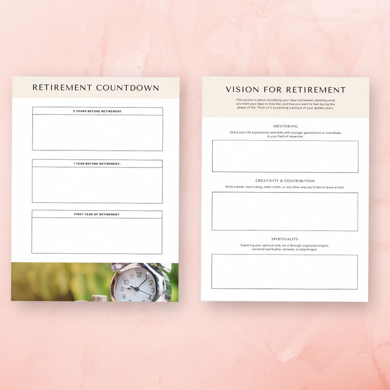 Retirement Planning Template, Financial Planner, Financial Planning ...