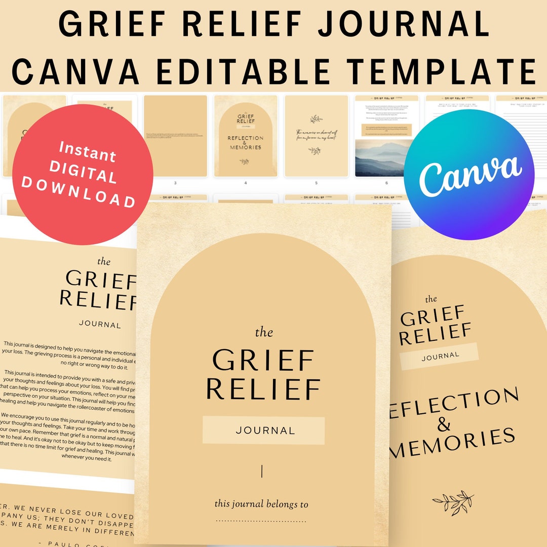 Guided Grief Journal Grief Journal Prompts Mom Mother - Etsy