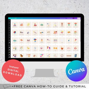 Toy Bin Labels Canva Editable Templates Printable Stickers Storage Box ...