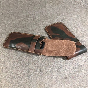 Personalized Leather Watch Pouch, Camouflage Leather Watch Case ...