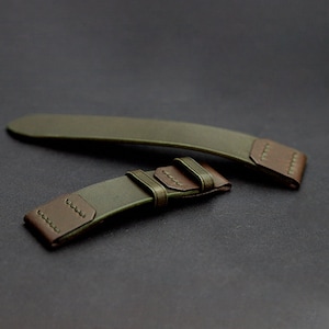 Luxury Italian Veg-tan Leather Strap - Custom Size (lug/length ...