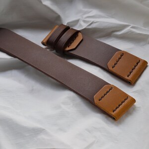 Luxury Italian Veg-tan Leather Strap - Custom Size (lug/length ...