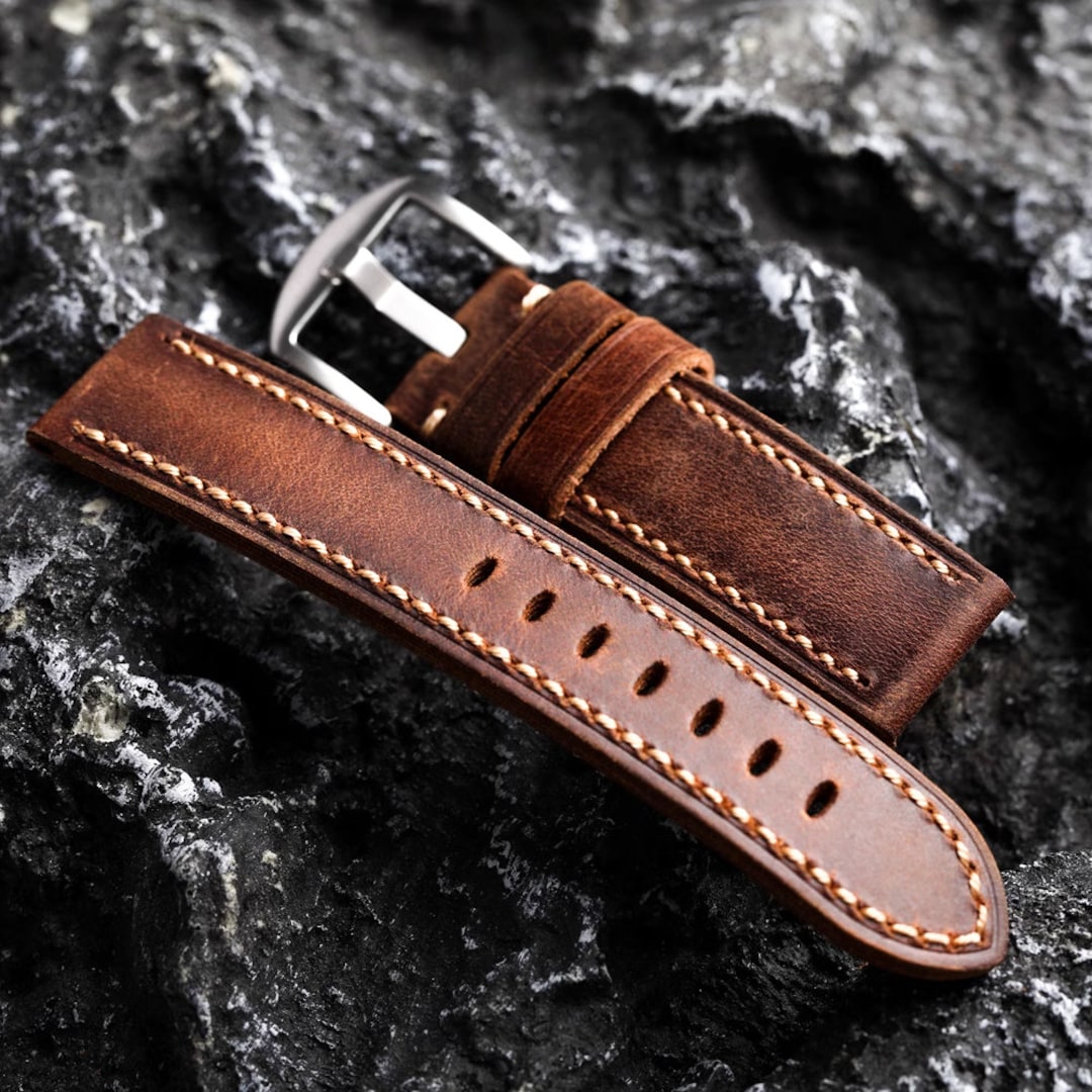 Vintage Leather Replacement Bracelet, Leather Watch Bands, Mens Watch ...