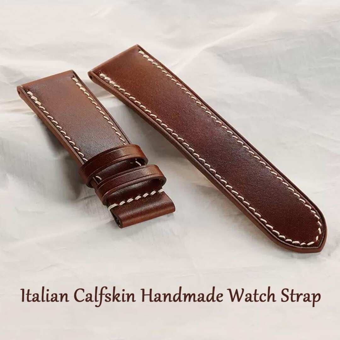 Italian Calfskin Handmade Watch Strap,custom Watch Band,choice of Width ...