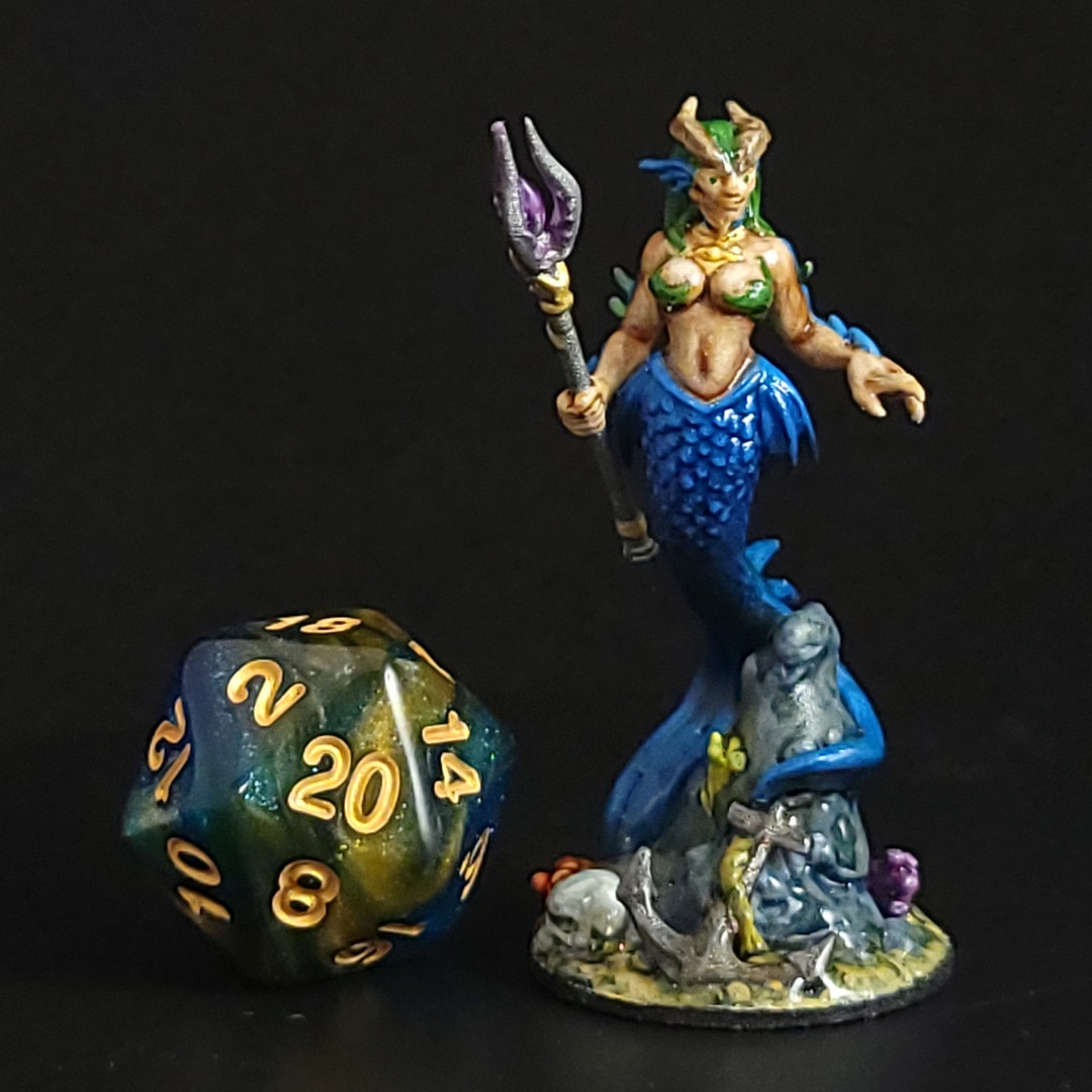 Critical Minis | Sirena | Mermaid, Siren, Merfolk | 32mm 28mm Fantasy ...