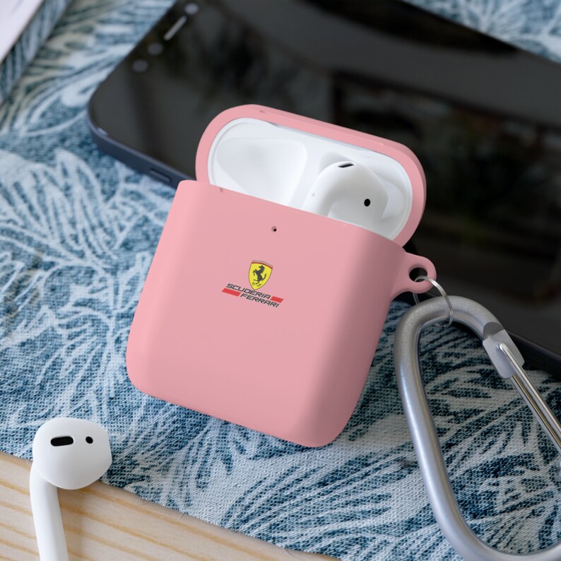 Scuderia Ferrari Airpods and Airpods Pro Case Cover White, Pink and ...