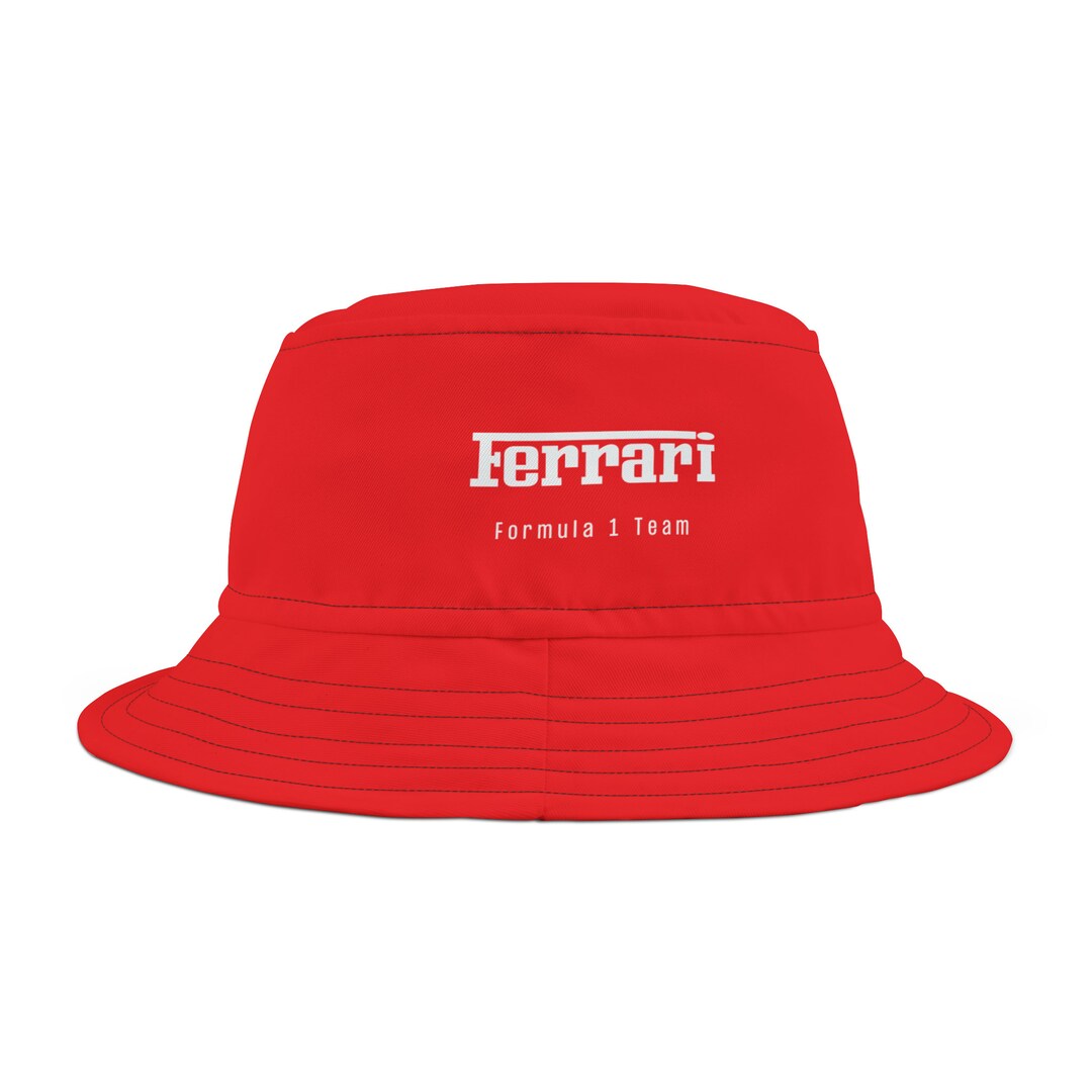 Ferrari F1 Bucket Hat Red Ferrari F1 Team Unisex Cap Scuderia Ferrari ...