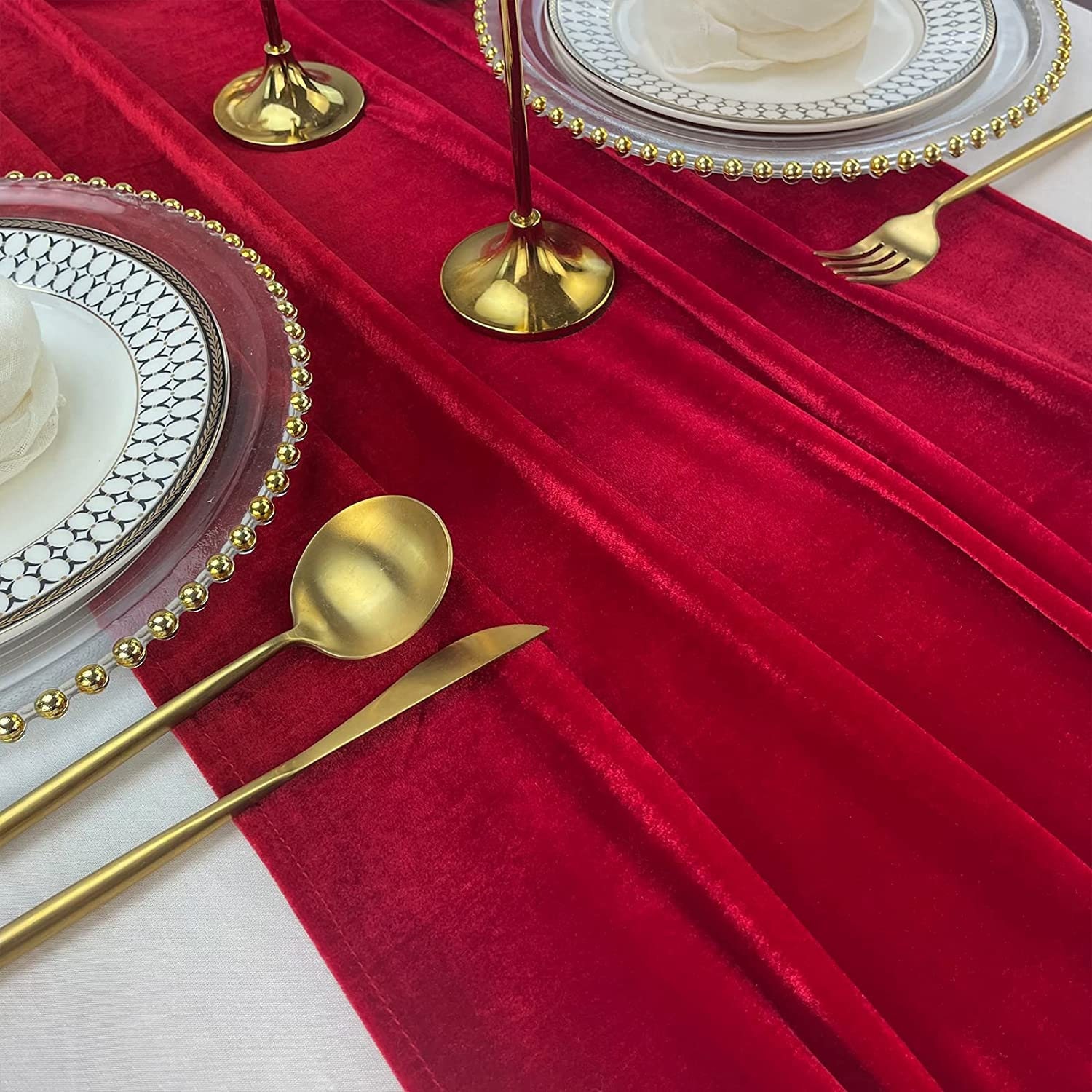 Velvet Table Runner Luxurious Wedding Reception Decorations - Etsy