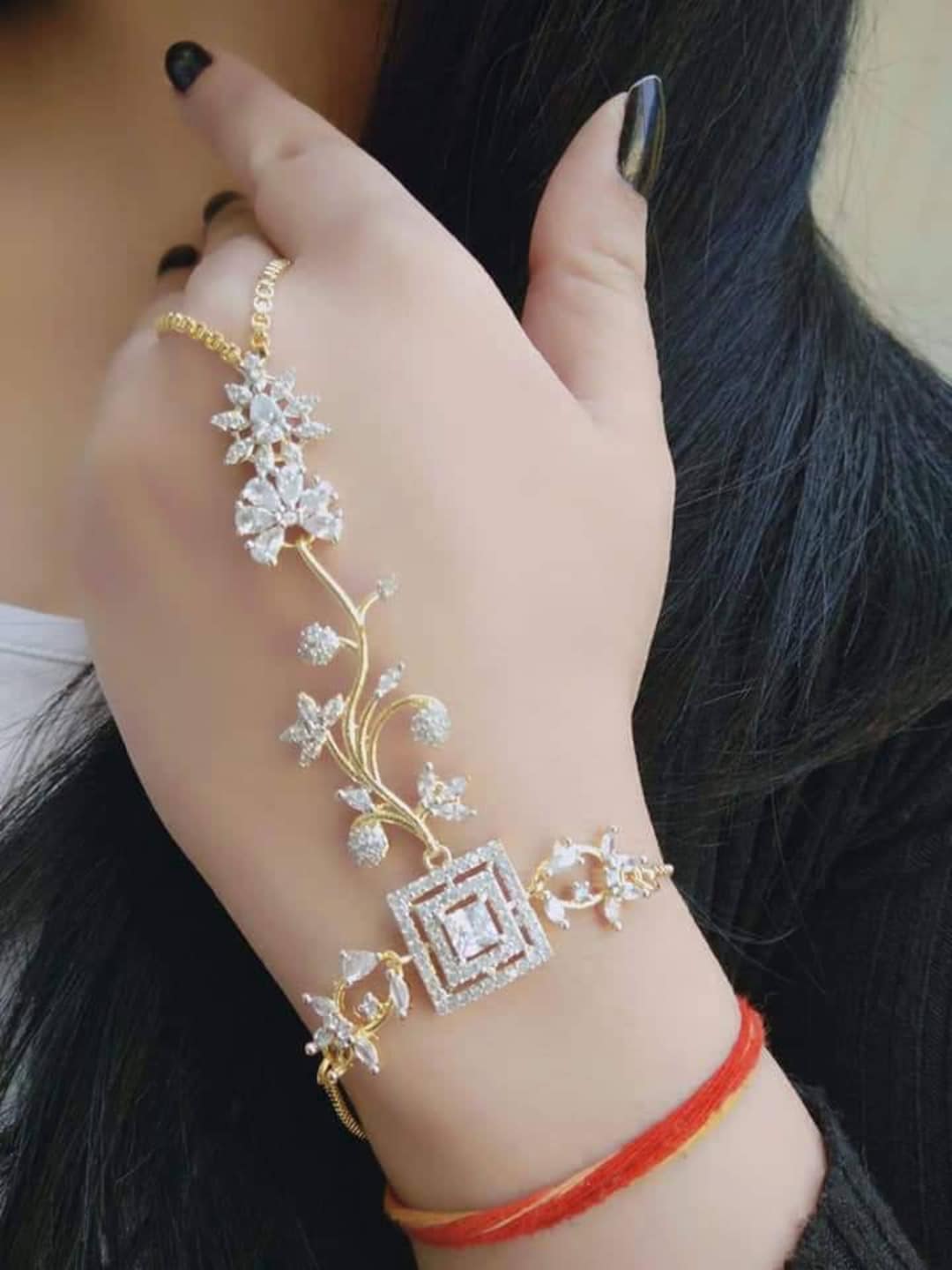 Indian Jewelry Pakistani Jewelry Hand Harness Hath Panja Indian Hand ...