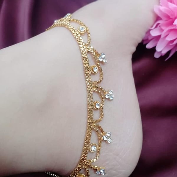 Indian Bridal Ankle Bracelet - Etsy