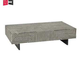 Metal Inlay Table - Etsy