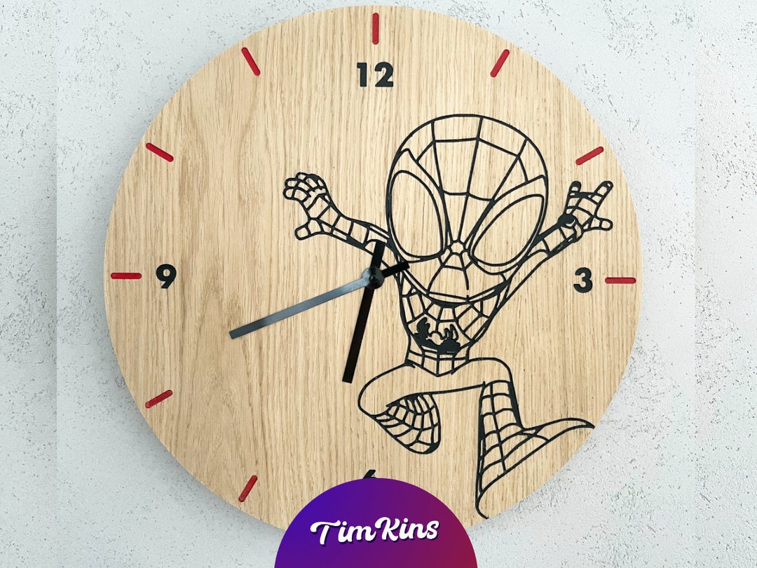 Children's Wall Clock 35cm / Spidey and Super-buddies - Etsy