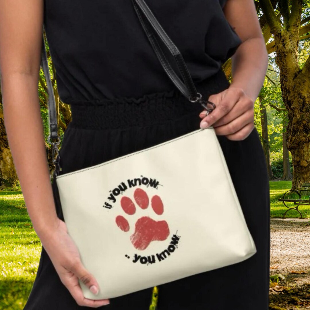 Therian / Furry Crossbody Bag Paw Print 'if You Know You Know ...