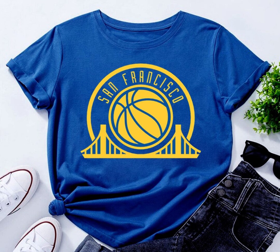 Vintage Golden State Basketball Design Royal Tshirt, Golden State ...