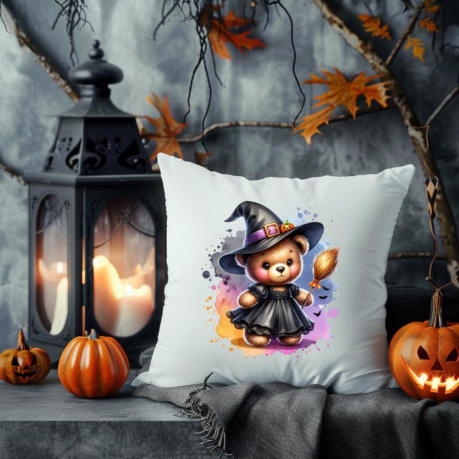Teddy Bear Halloween Clipart Bundle - Halloween Bear Clipart ...