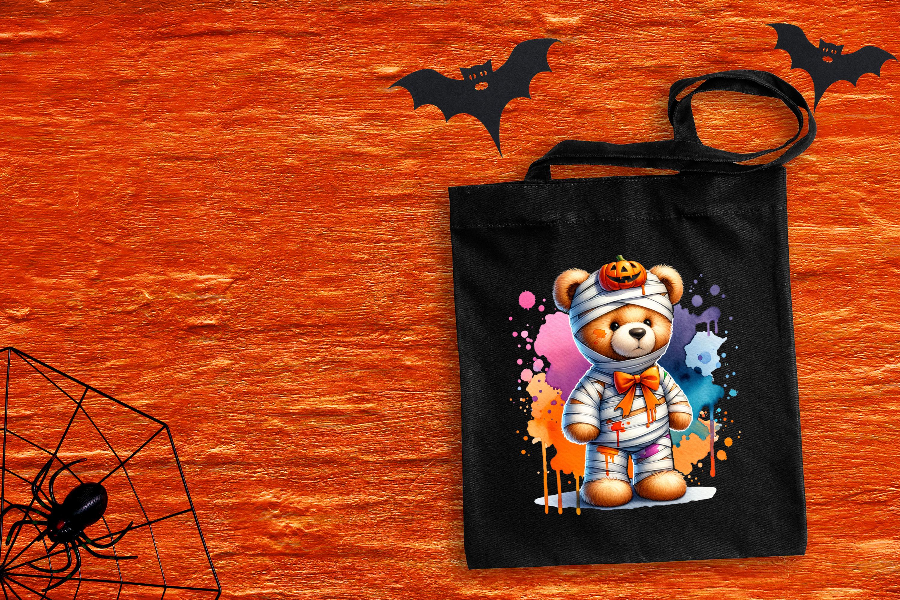 Teddy Bear Halloween Clipart Bundle - Halloween Bear Clipart ...