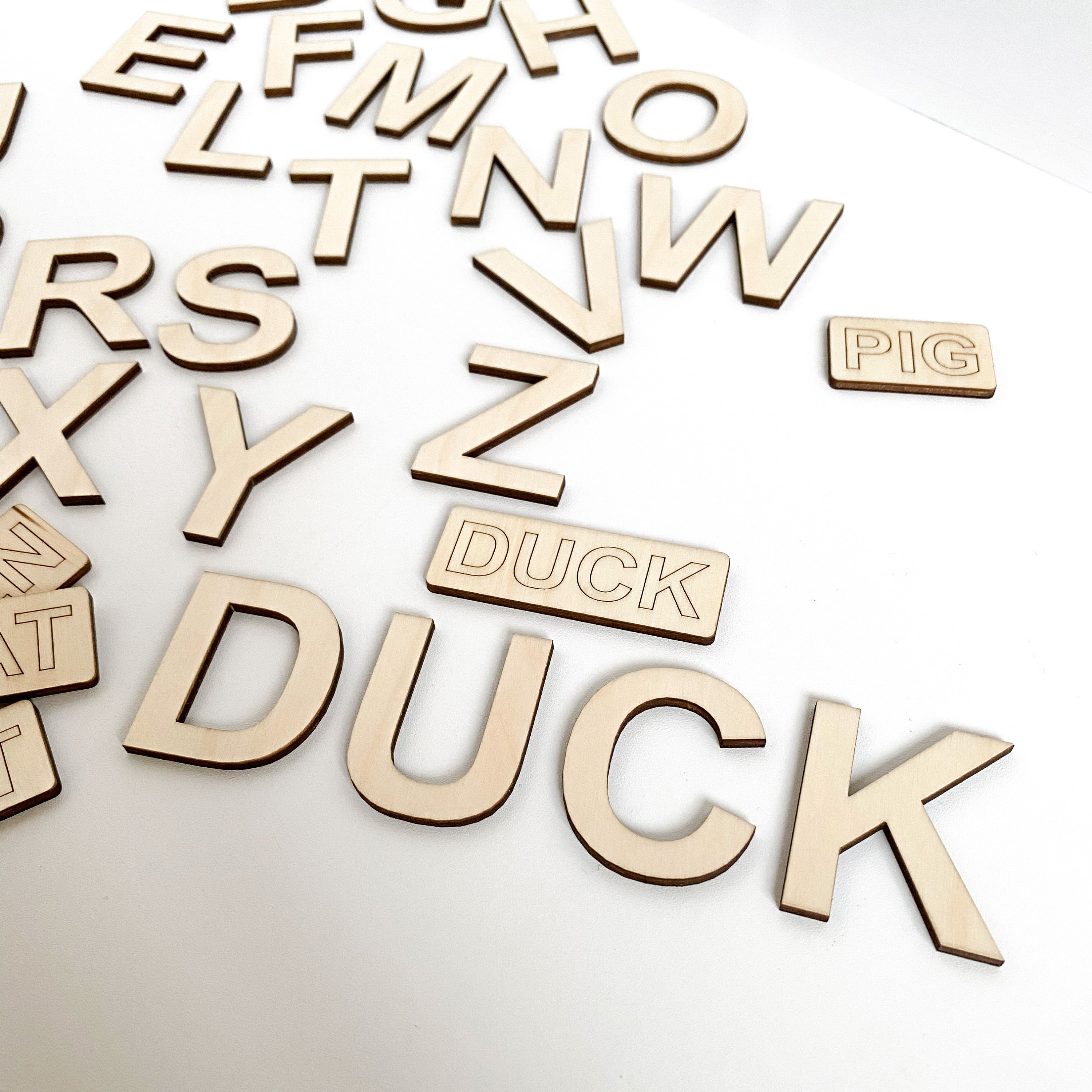 Wooden Alphabet Letters, Educational Toys for Kids, Montessori ...