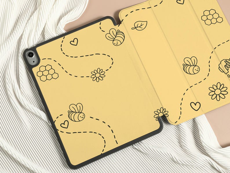 Yellow Bee iPad Air 4 iPad Pro 12.9 Case, iPad 10.2 iPad 9.7 Case, iPad ...