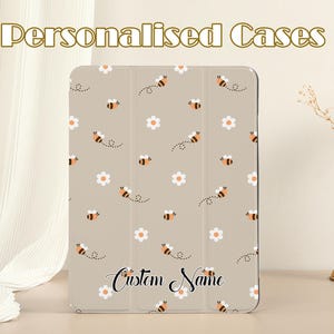 Cute Bee iPad Air 4 iPad Pro 12.9 Case, iPad 10.2 iPad 9.7 Case, iPad ...