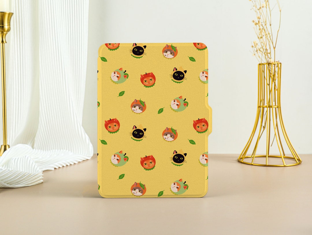 Yellow Cute Cat Kindle Case Kindle Paperwhite 11th Generation ...