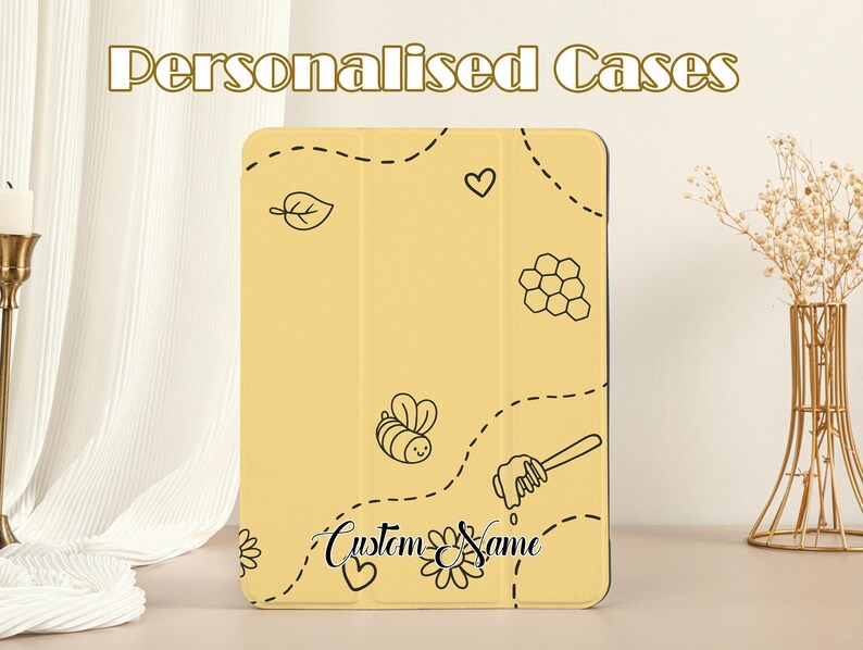 Yellow Bee iPad Air 4 iPad Pro 12.9 Case, iPad 10.2 iPad 9.7 Case, iPad ...