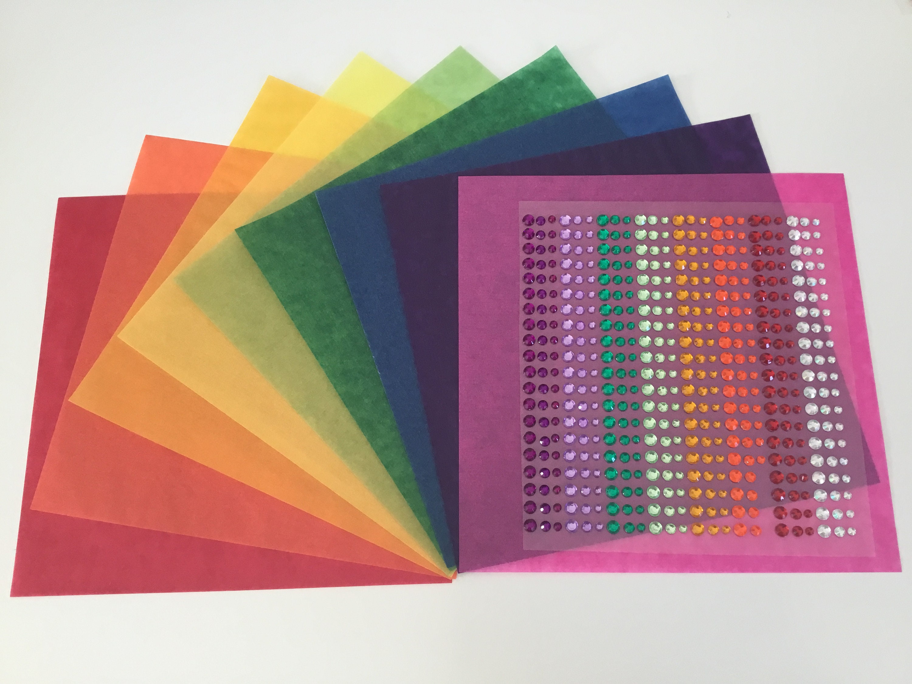 Spring Decorations, Pack of 5, Waxed Tissue Paper Stars, Colourful Star ...