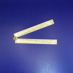 Antique Ruler Sector Instrument. 19th Century Sector. Brass Hinge ...