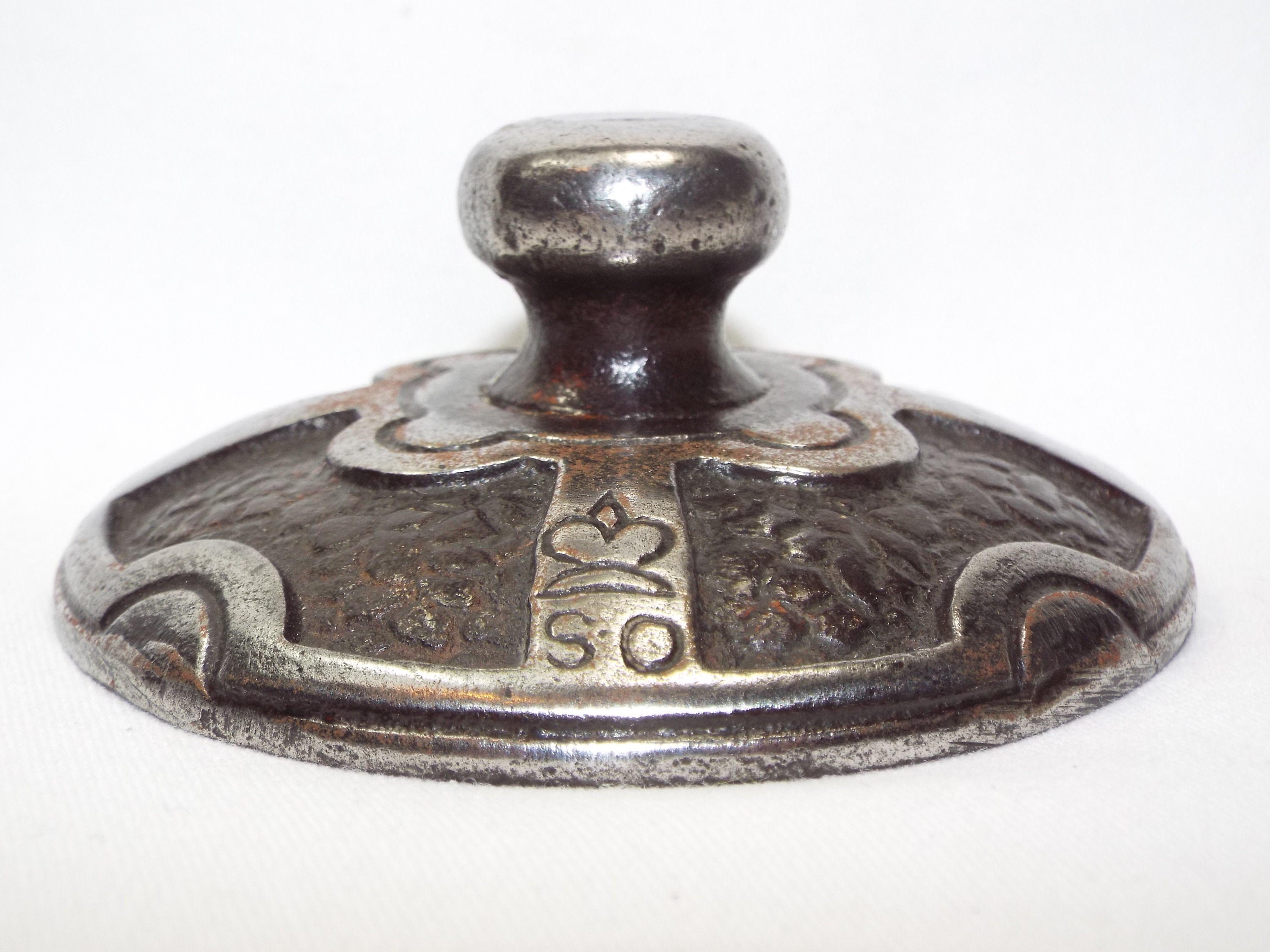 Antique Late Victorian H.M.S.O Cast Iron Paperweight - Etsy