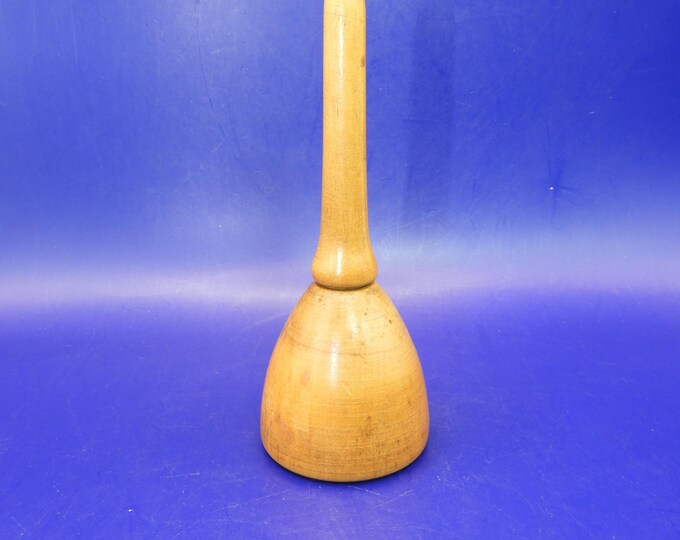 Vintage Drop Spindle-support Lap Bowl. Vintage Beech Wood Support ...