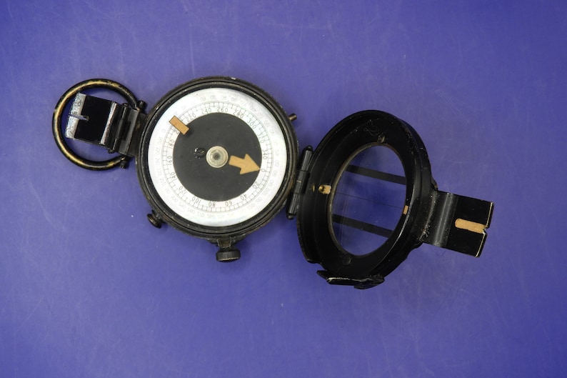 WW2 British Military Marching Compass of Brass by Glauser of London ...
