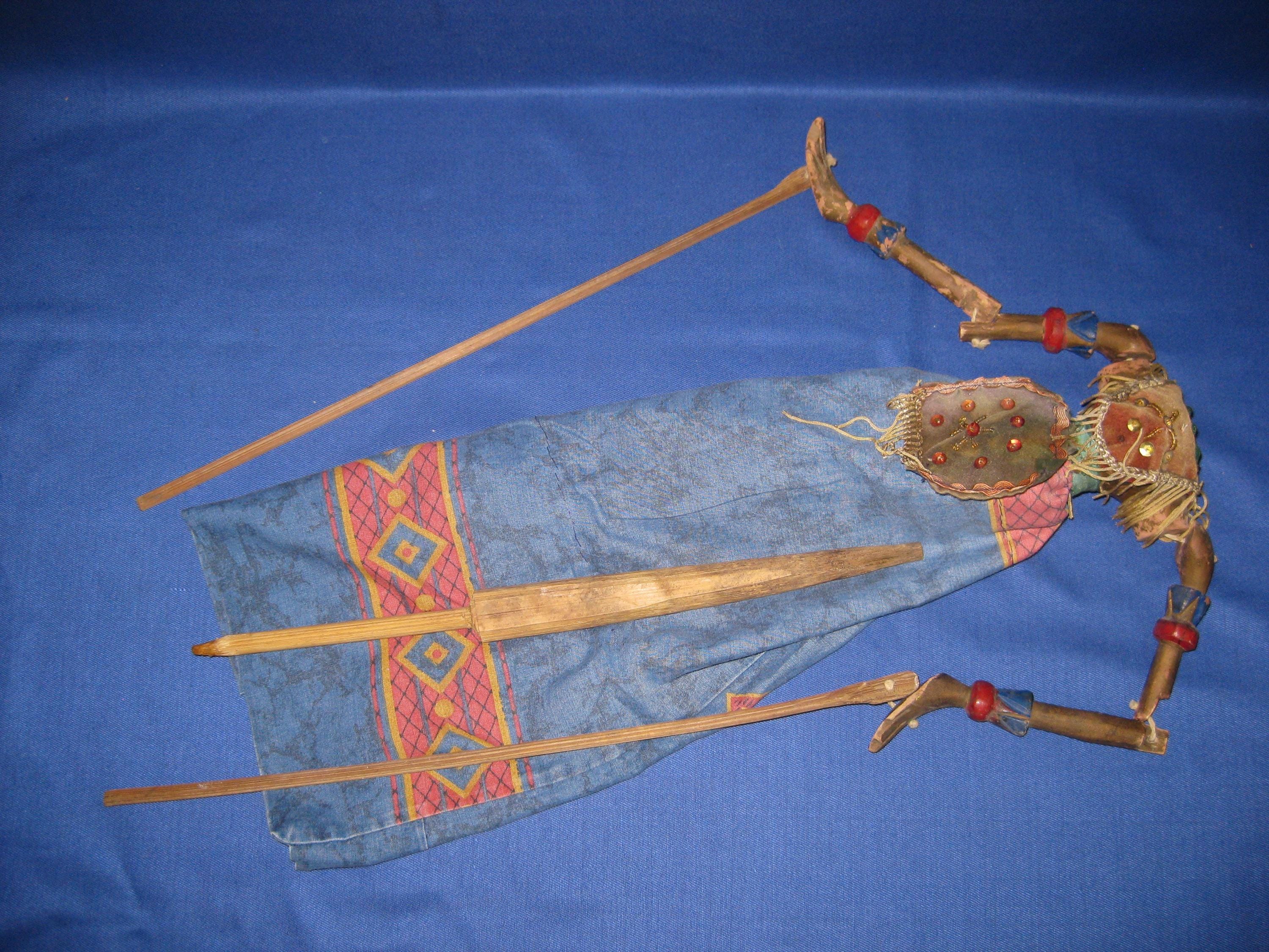 Antique Wayang Golek Stick-rod Puppet Java Indonesia Wooden Hand Made ...