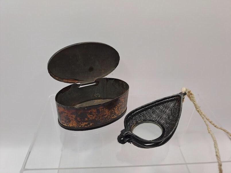 Rare Antique Original 1840s Rail Road Cinder Goggles Steampunk Iron ...