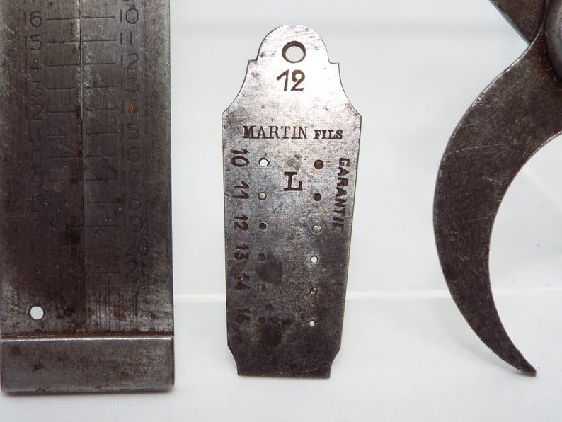 Antique Vintage Watchmakers Gauges Two Various Plate by Martin H.G Fils ...