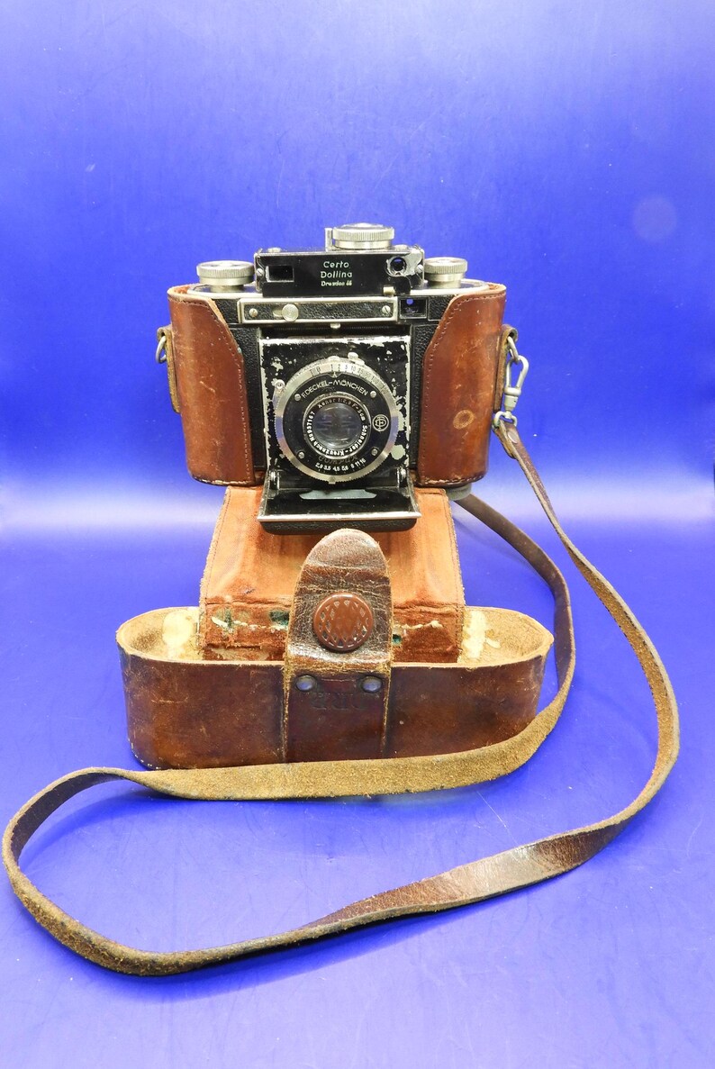Antique German Folding Camera Certo Dollina II Dresden 45. Original ...