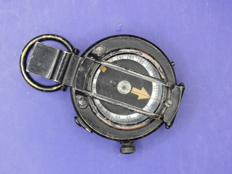 WW2 British Military Marching Compass of Brass by Glauser of London ...