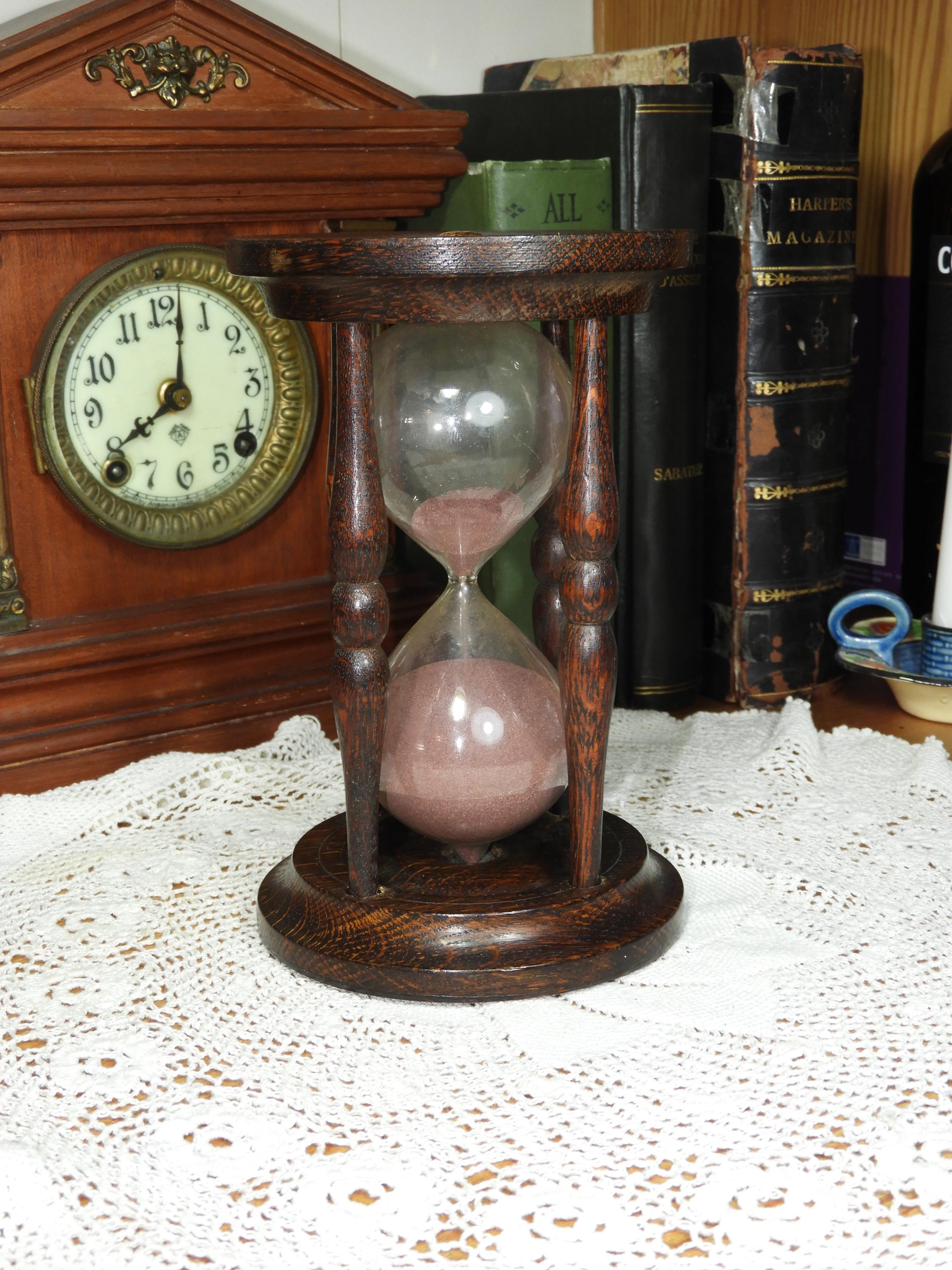 Victorian Hourglass Time,Antique Hourglass,Sandglass Vintage