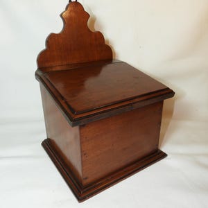 Antique Red Wood Salt Box - Etsy