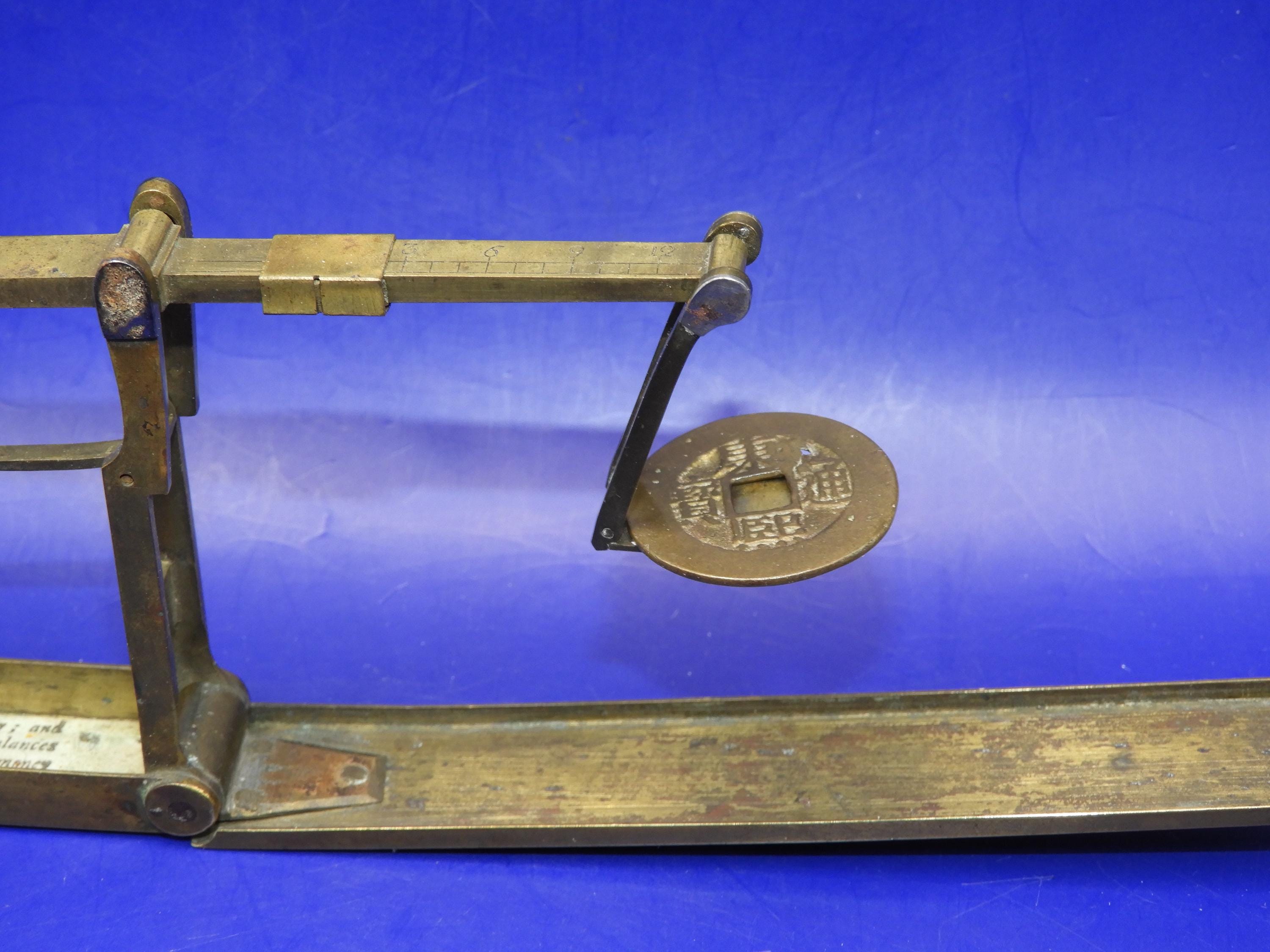 Antique Sovereign Scale..... Rare Antique George III Brass Pocket ...