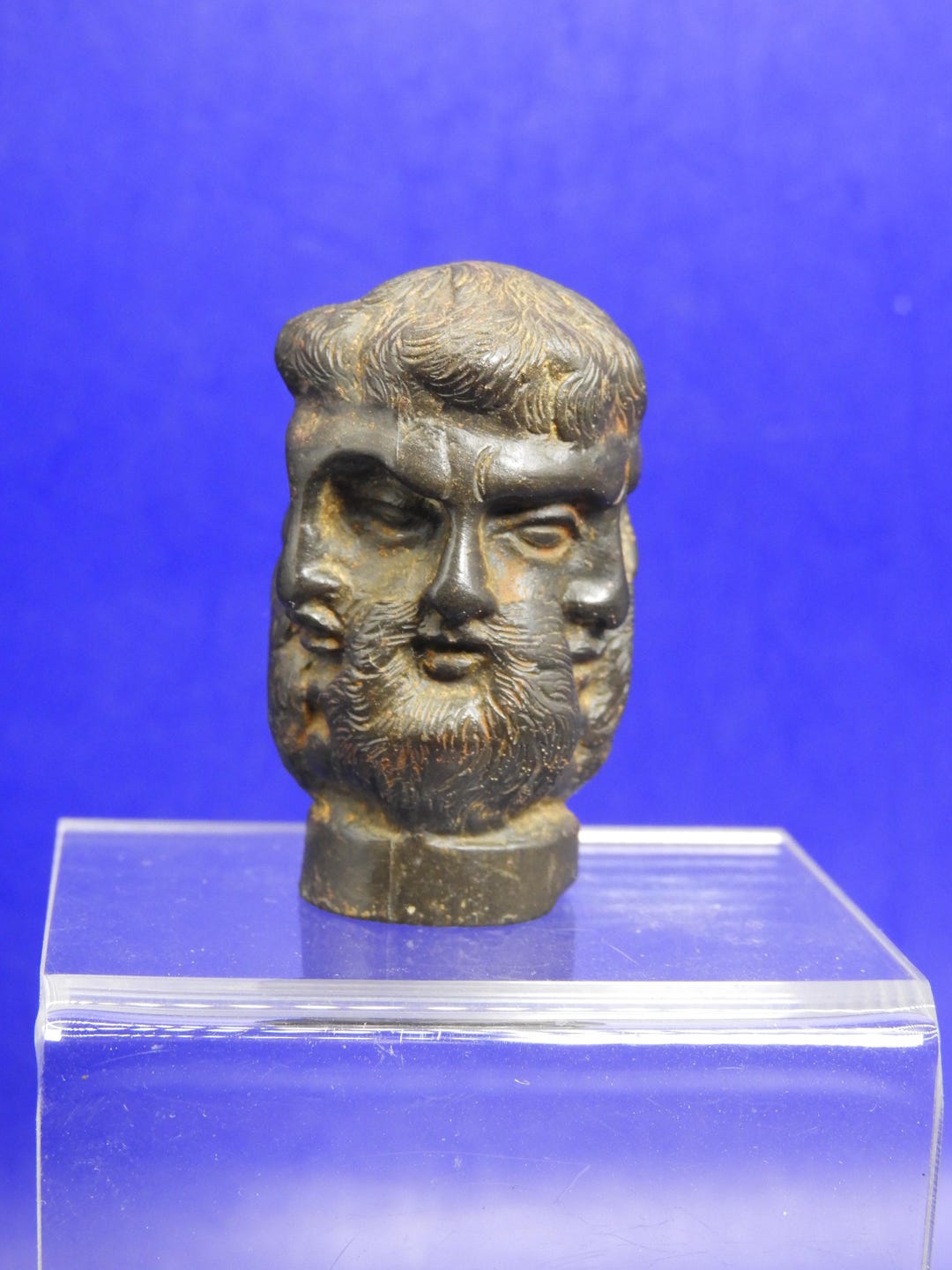 Rare Antique 19th Centure Statues Sculptures of Lugus God. Six Faces ...