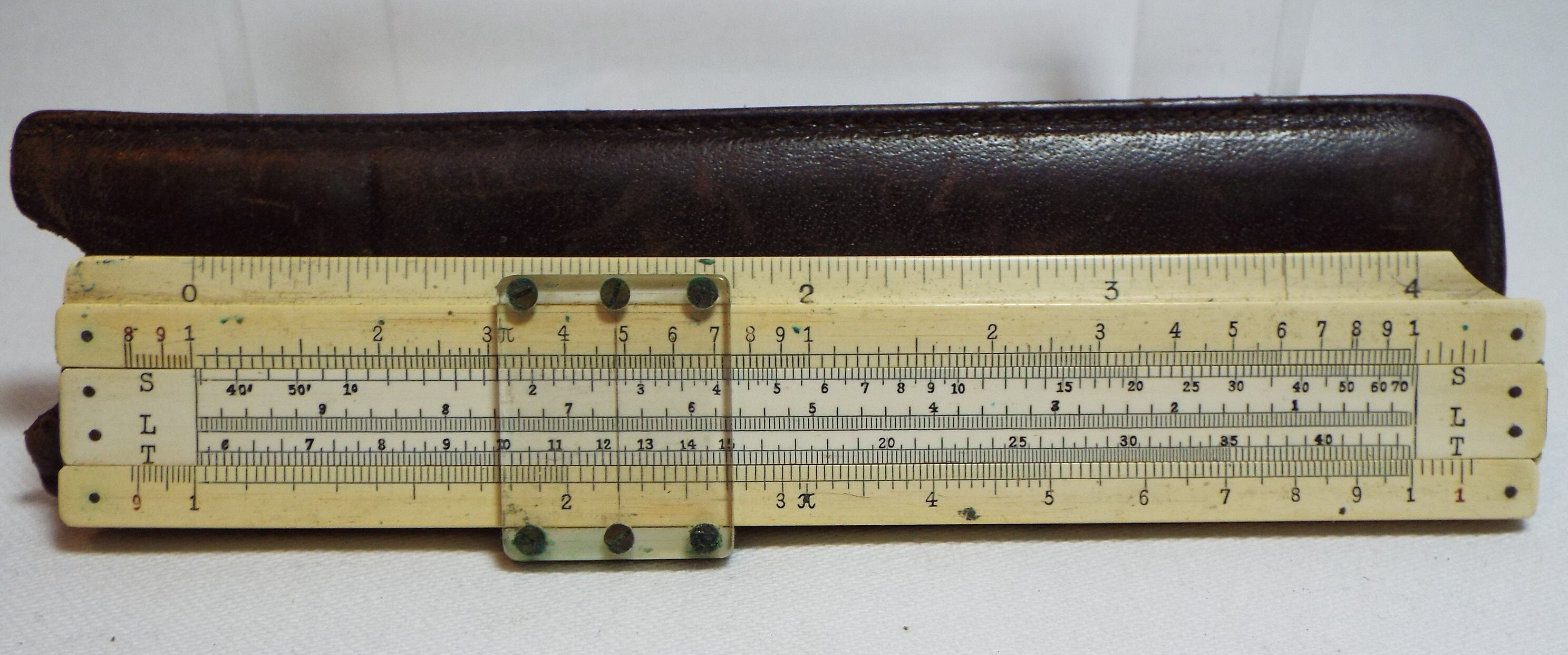 Rare Antique Early Slide Ruler Celluloid / Brass 353 A.W FABER - Etsy