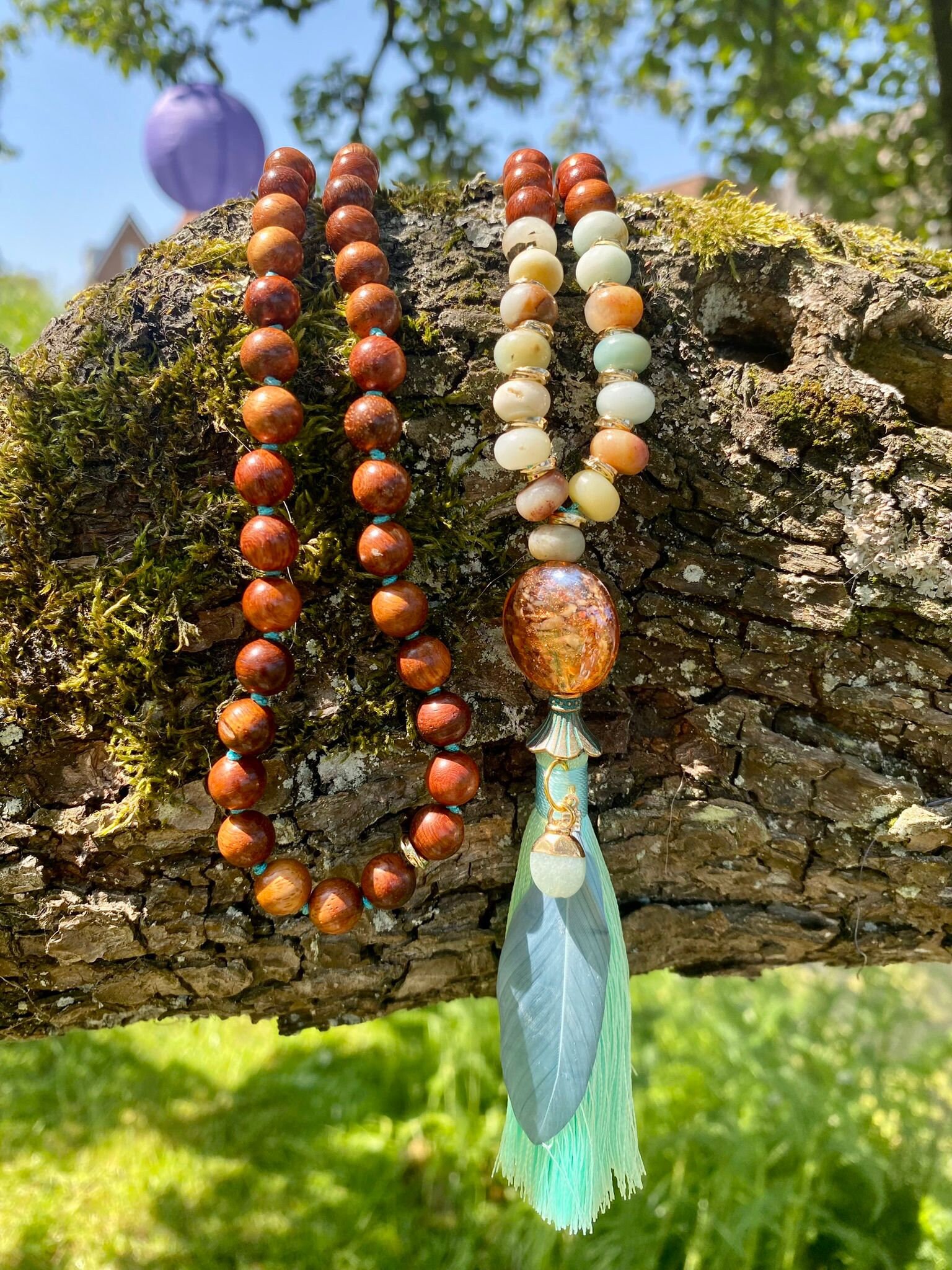 Colors of Ibiza, Mala, Mala Bead Necklace, Yoga, Meditation, Gift ...