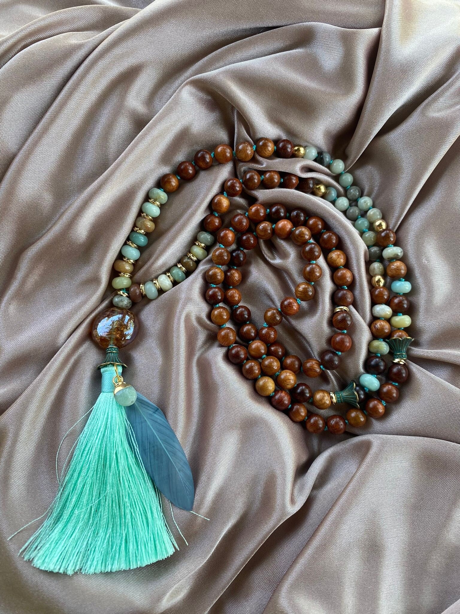 Colors of Ibiza, Mala, Mala Bead Necklace, Yoga, Meditation, Gift ...